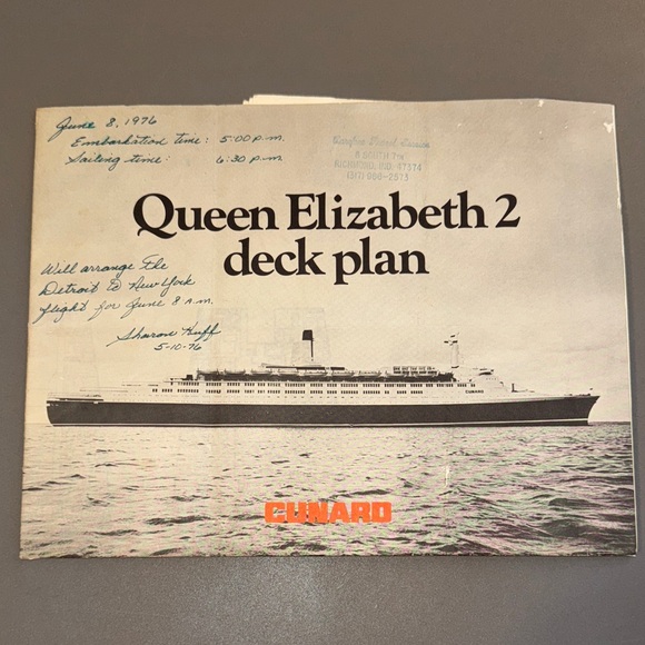 Other | Queen Elizabeth 2 Deck Plan Poster | Poshmark